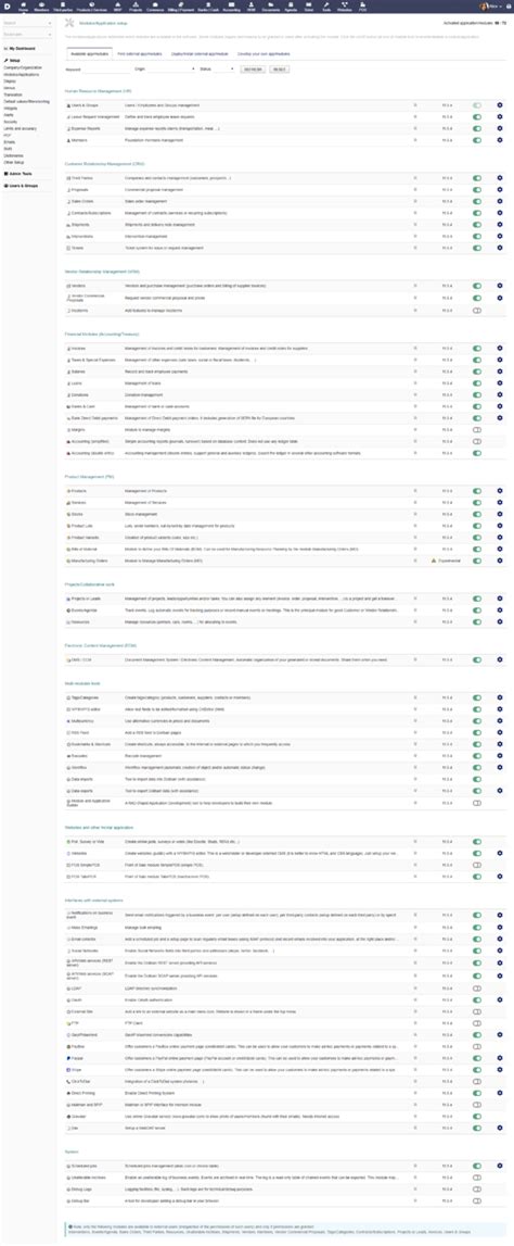 first setup dolibarr erp crm wiki