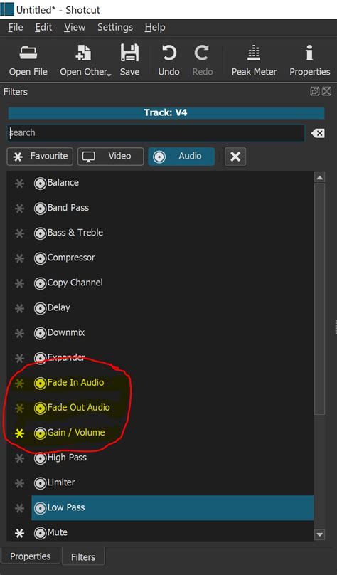 Changing The Volume In A Background Audio Track Help How To Shotcut Forum