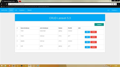 belajar laravel cara menampilkan semua data pada laravel 5 3 untuk pemula onphpid
