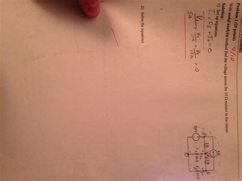 Solved With Nodal Analysis Method Find The Voltage Across Chegg