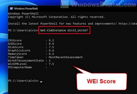 Check Windows Experience Index Score Using Winsat In Windows 11 R Windows10howto