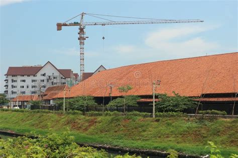 Construction Site Of Simple Flat In Jakarta Editorial Photography