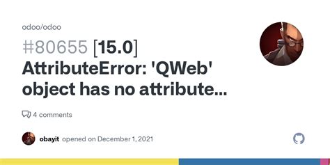 150 Attributeerror Qweb Object Has No Attribute Env · Issue