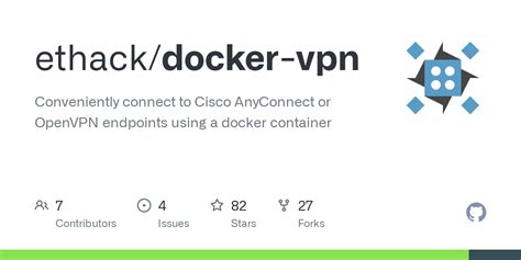 GitHub Ethack Docker Vpn Conveniently Connect To Cisco AnyConnect Or OpenVPN Endpoints Using