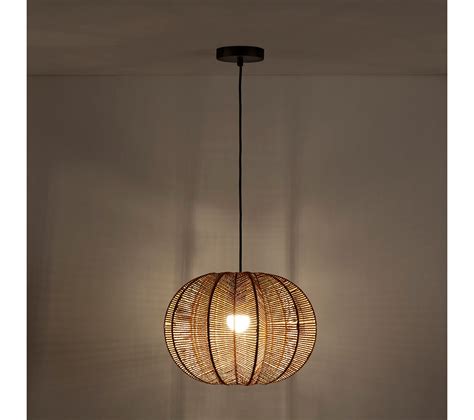 Suspension Kairi En Papier Tissé Diamètre 42 Cm Lustre Suspension But