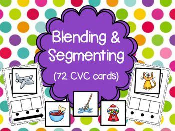 CVC Blending Segmenting Hands On Word Work Center Short Vowel CVC Activity Phonics
