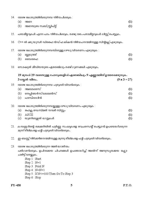 Kerala Plus One Computer Science Question Paper 2024 Pdf With Answers Aglasem