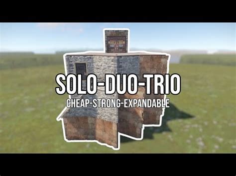 CHEAP And EXPANDABLE RUST Bunker Base SOLO DUO TRIO Design YouTube