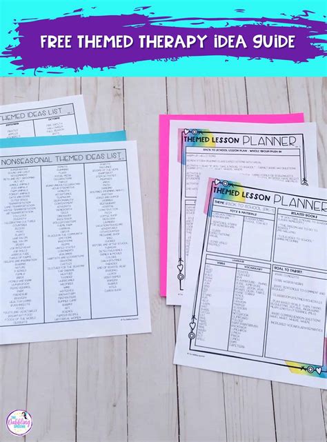 Free Themed Therapy Slp Planner Thedabblingspeechie