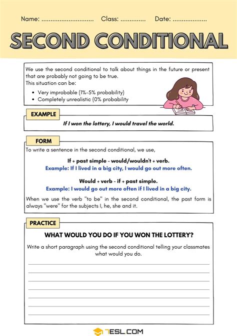 Second Conditional Exercises And Worksheets 7esl