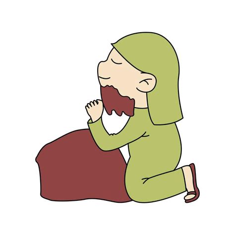 Dibujos Animados Diseño De Hombre Orar A Dios 36155130 Vector En Vecteezy