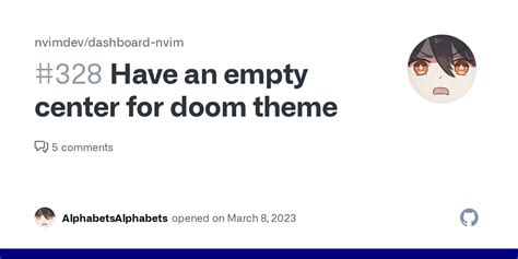 Have An Empty Center For Doom Theme · Issue 328 · Nvimdevdashboard