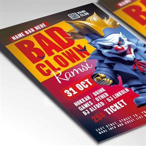 Zombie Event Card Printable Psd Template Psdmarket