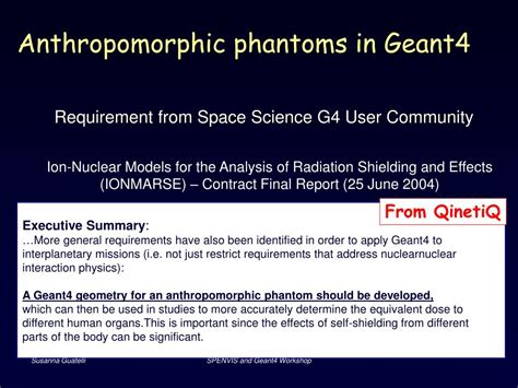 Ppt Geant4 Anthropomorphic Phantoms Models Of The Human Body For