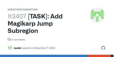 [task] Add Magikarp Jump Subregion · Issue 3407 · Pokeclicker