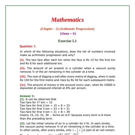 Chapter 5 Arithmetic Pro Mathematics Notes Teachmint
