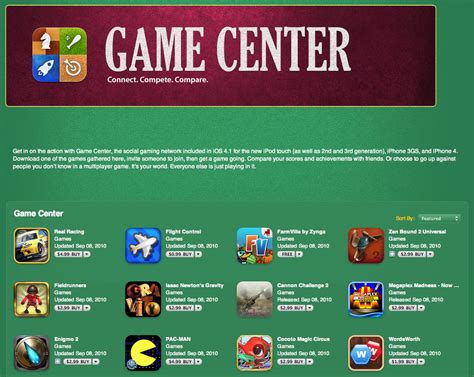 Apple Launches Dedicated Itunes Section For Game Center Apps
