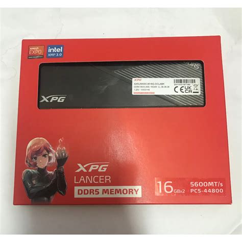 Adata 威剛 Xpg Lancer Ddr5 5600 32gb 16gx2 Rgb 桌上型超頻記憶體 雙通道 蝦皮購物