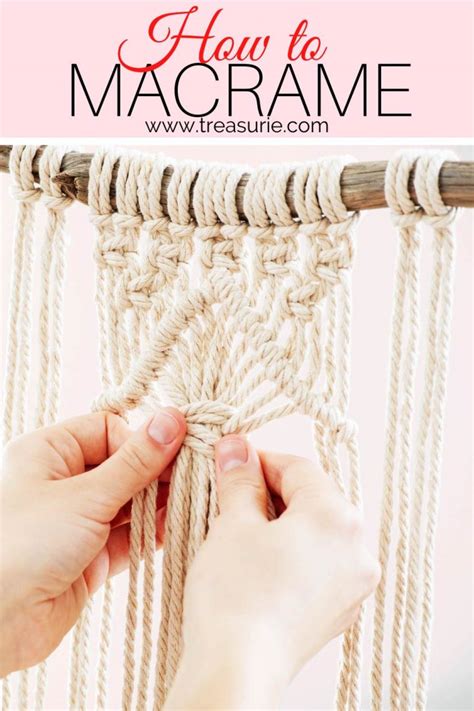 Easy Macrame Tutorial How To Macrame For Beginners Treasurie