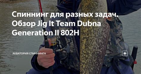 Спиннинг для разных задач. Обзор Jig It Team Dubna Generation II 802H ...