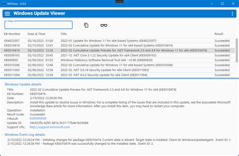 Windows Update Viewer Ihned Zdarma Ke Stažení Slunečnice Cz