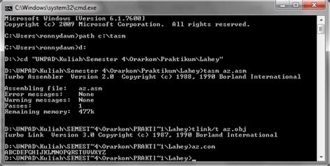 Cara Mengeksekusi Program Tasm Turbo Assembler Blognya Ronnydawn