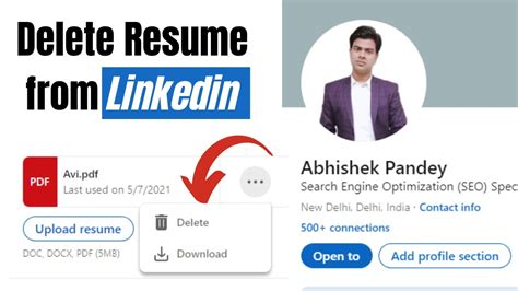 How To Remove Resume From Linkedin How To Delete Resume From Linkedin