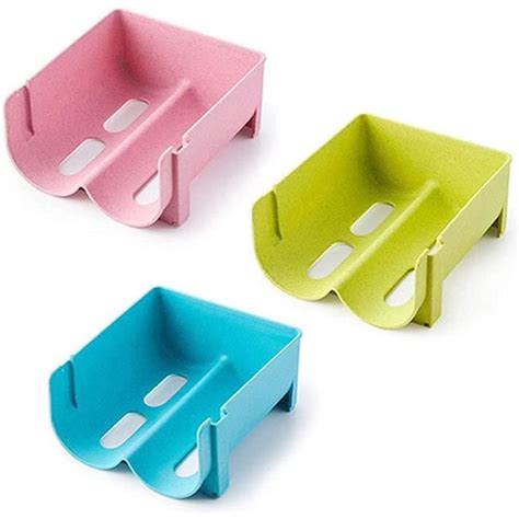 3 pièces range bouteilles porte bouteilles en plastique pour 1