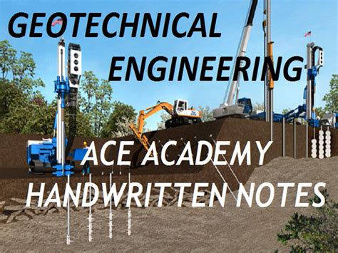 [gate Notes] Geotechnical Engineering Gate Ies Govt Exams