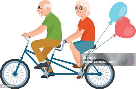 벡터 상석 기혼 는 사랑하는 커플입니다 탑승형 탠덤 자전거 2인승 자전거에 대한 스톡 벡터 아트 및 기타 이미지 2인승 자전거 앞뒤로 나란히 2명 Istock