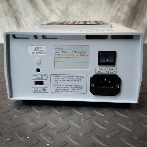 Hach 45600 Cod Reactor 25 Well Dry Bath Incubator