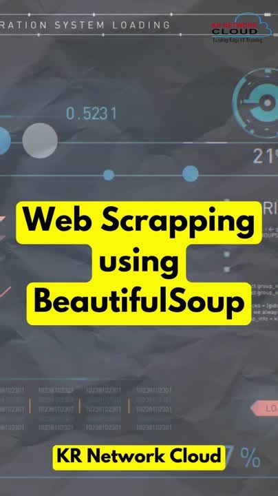 Video Kr Network Cloud Technologies On Linkedin Discovery Webscraping Datascience