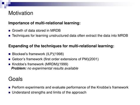 Ppt Experiments With Mrdtl A Multi Relational Decision Tree Learning Algorithm Powerpoint