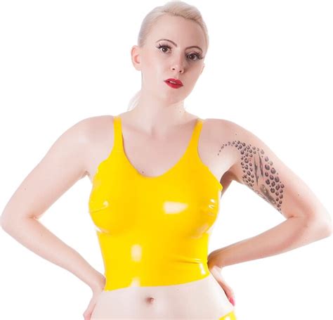 Rubberfashion Latex Bustier With Cups Shaped Waist Length Sexy