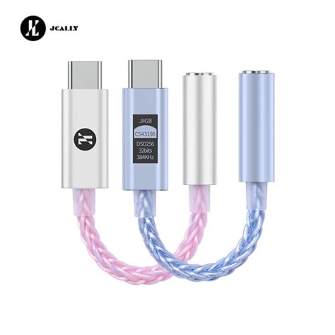 Jcally Jm28 Cirrus Logic Cs43198 Chip Portable Dac Decoder Type C To 3 5 Headphone Amplifier