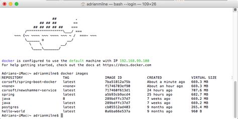 example of a spring boot microservice running on osx docker toolbox adrian milne