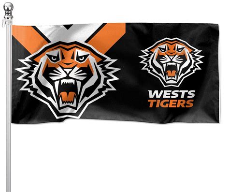 Wests Tigers Pole Flag Footy Focus