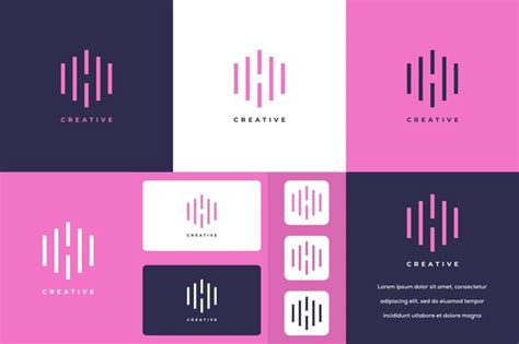 Letra H Vetor De Design De Logotipo Vetor Premium