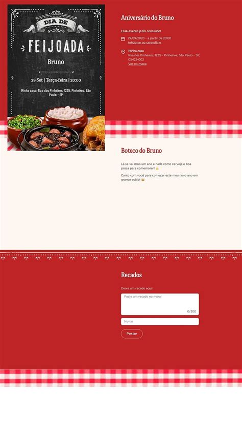 Criar Convite De Feijoada Online Grátis Festalab