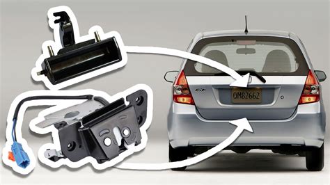 How To Fixrepair Rear Hatch Door Handle Latch Honda Fitjazz 2007