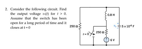 Solved Consider The Following Circuit Find The Output Chegg