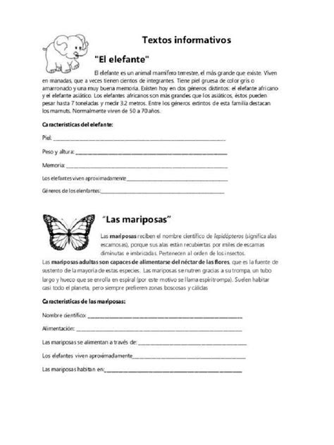 Textos Informativos Cortos Pdf