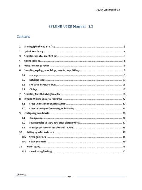 Splunk User Manual V13 Pdf Command Line Interface Email
