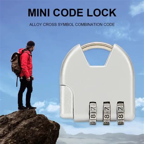 Mini 3 Digit Code Luggage Password Padlock Drawer Anti Theft Lock