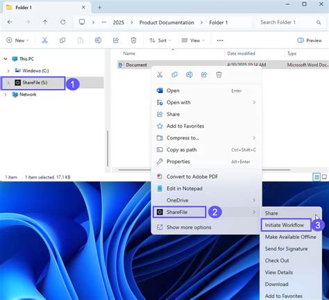 initiate feedback and approval workflow sharefile