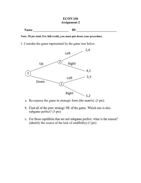 Solved Consider The Game Represented By The Game Tree Below