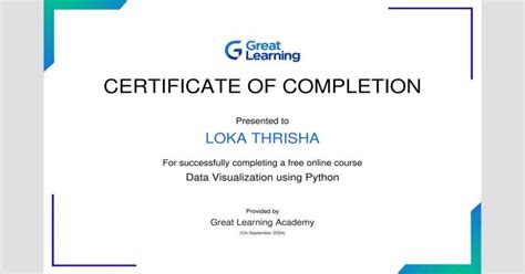 Completed Data Visualization Course With Python Thrisha Loka Posted On The Topic Linkedin