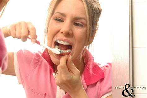 Babe In Shiny Wet Metal Mouth Braces Sloppily Brushing Her Teeth Porn Pictures Xxx Photos Sex