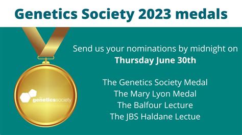 The Genetics Society On Linkedin Nominations Are Now Invited For The 2024 Genetics Society