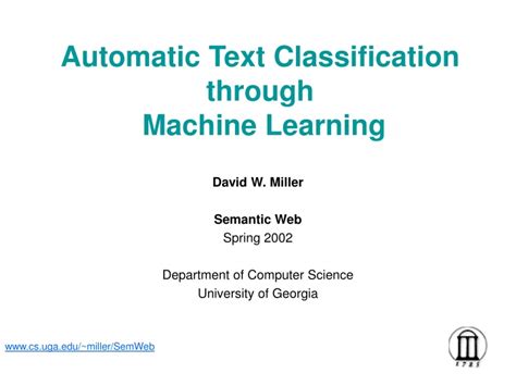 Ppt Automatic Text Classification Through Machine Learning Powerpoint